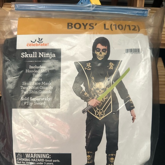 Way To Celebrate | Costumes | Celebrate Skull Ninja Costume For Kids ...